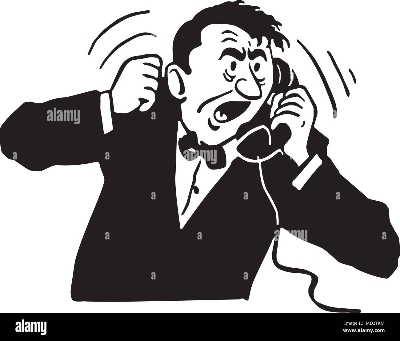 Angry Man Yelling Clipart