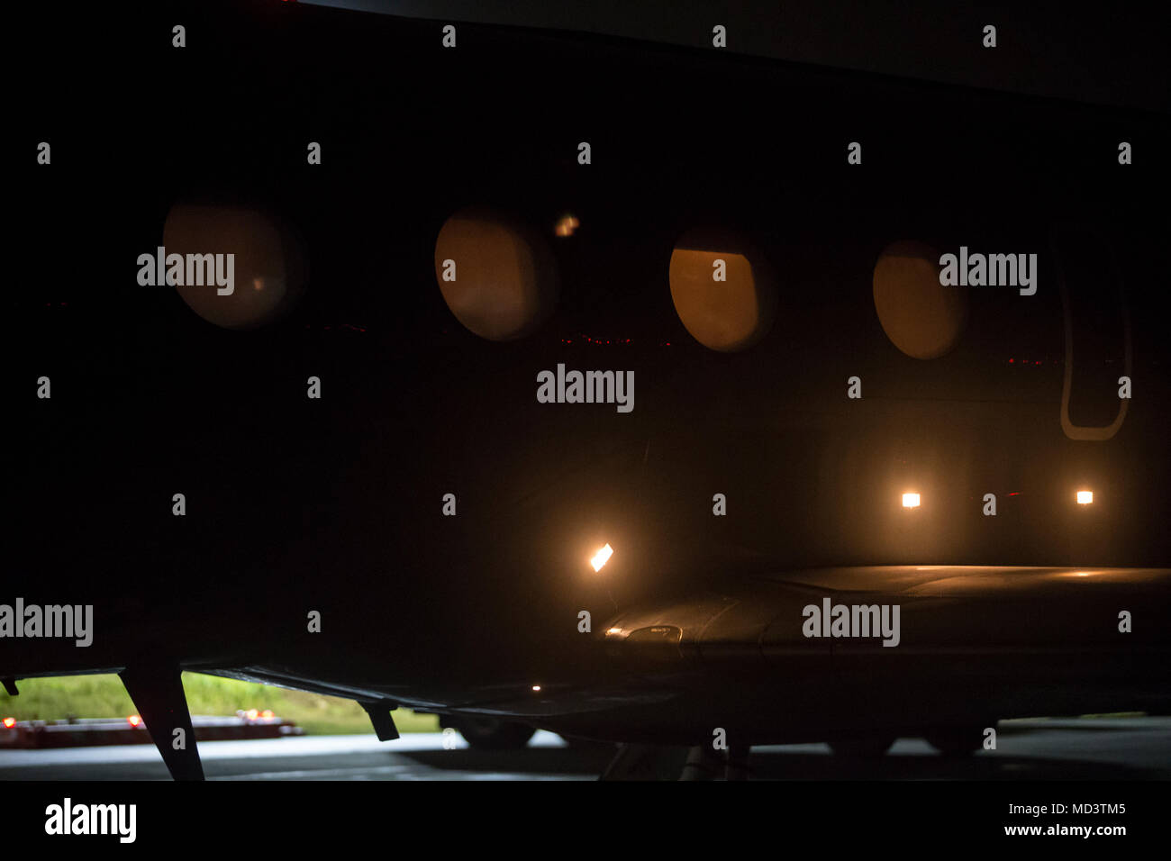 The Grey Ghost, a C-20G aircraft, arrives aboard Marine Corps Air ...