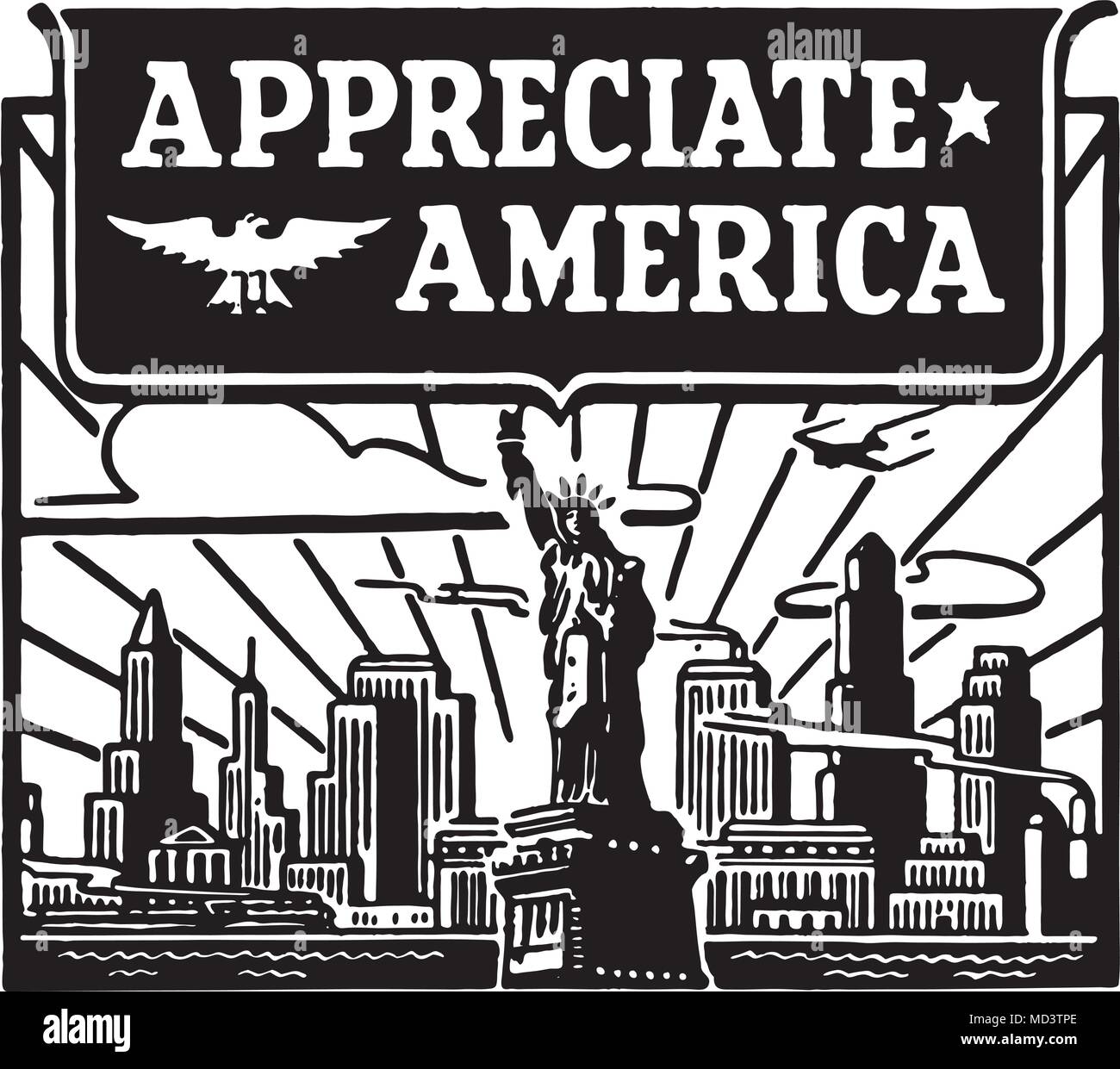1950s statue of liberty Stock Vector Images - Alamy