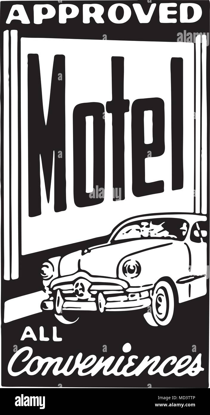 Classic motels Stock Vector Images - Alamy