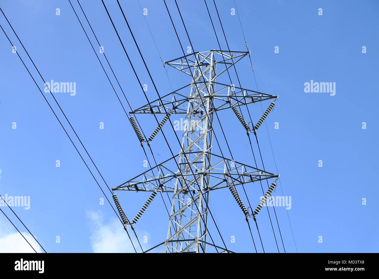 high voltage pole Stock Photo - Alamy