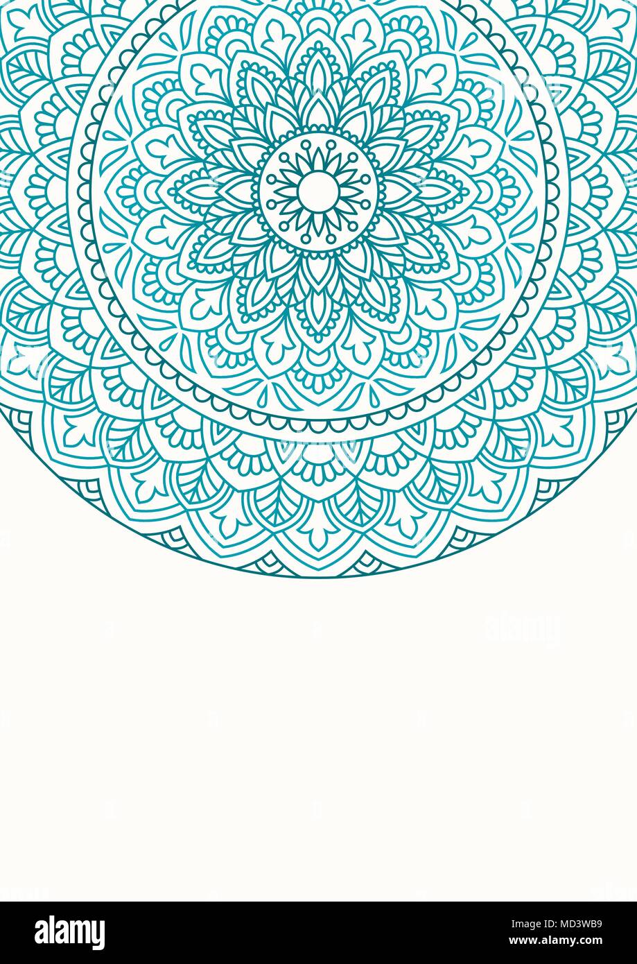 Invitation card with mandala. Vintage decorative elements Stock Vector ...