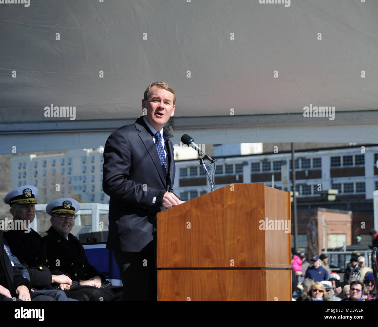 GROTON, Conn. (Mar. 17, 2018) The Honorable Michael F. Bennet, United ...