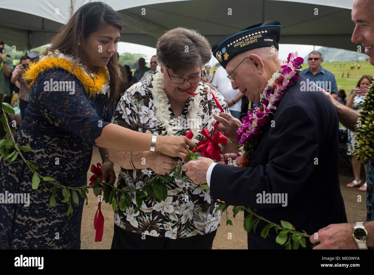 U S Marine Corps Chief Warrant Officer 4 Hershel Williams Retired