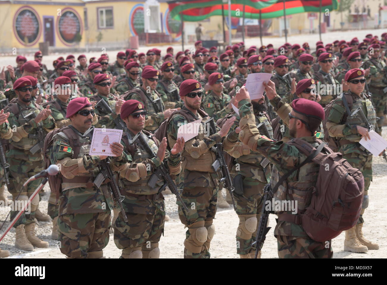 828 Afghan National Army soldiers earned the title of Commando upon ...