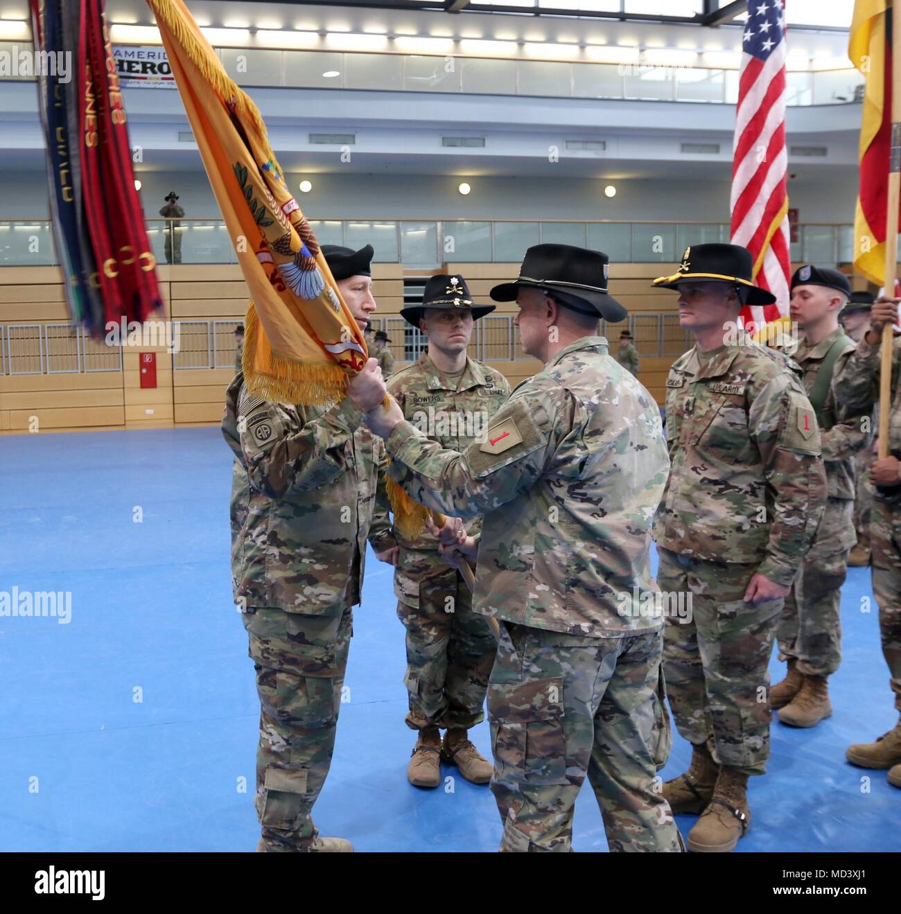 Lt. Col. James Maxwell, outgoing commander of 5th Squadron, 4th Cavalry ...