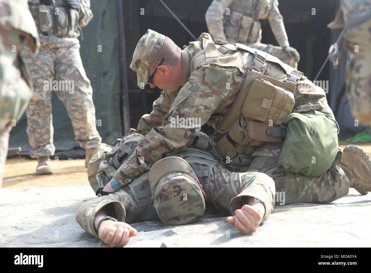 U.S. Army Reserve Soldiers with 757th ERC, based in Chicago, Ill ...