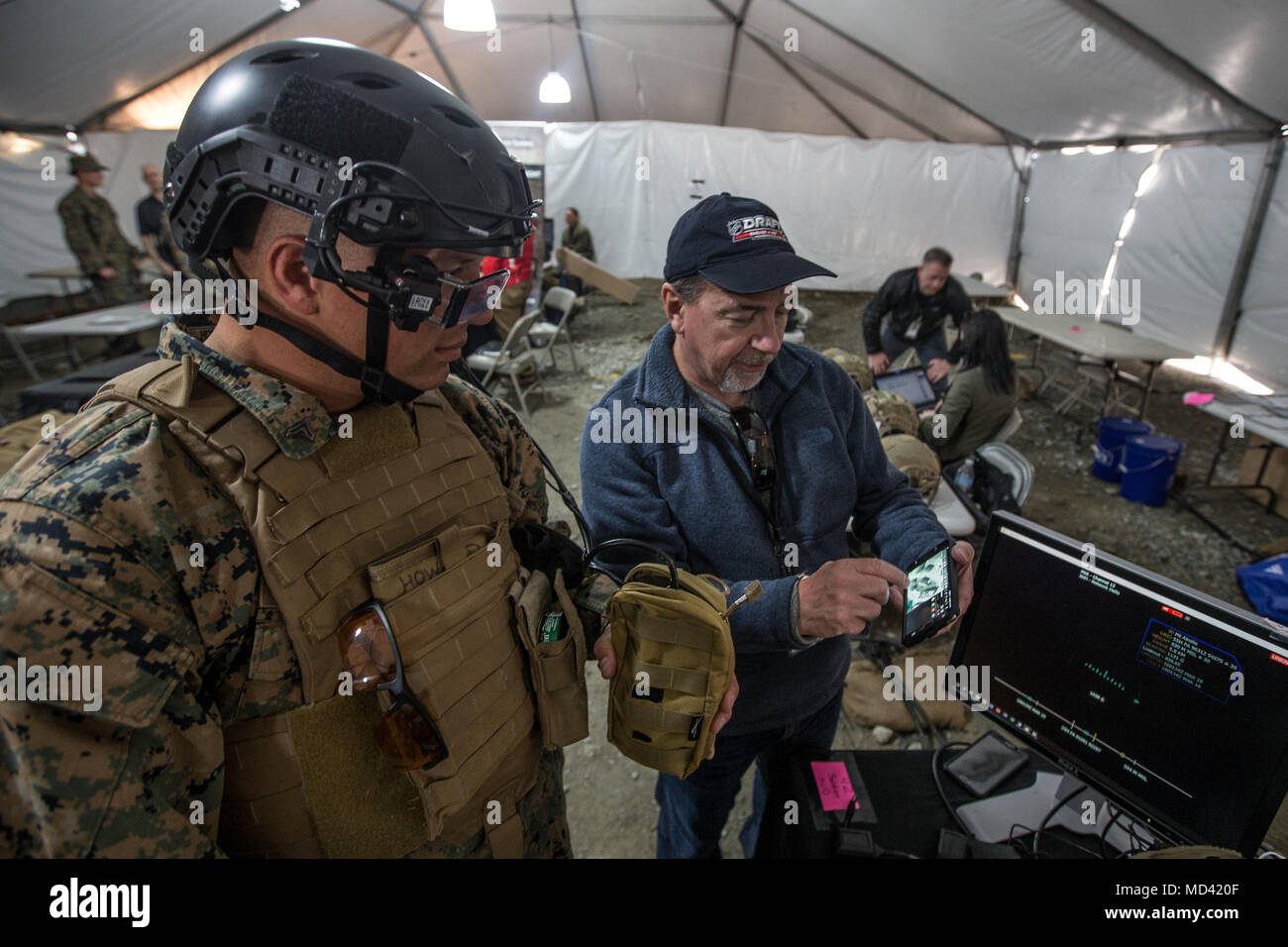 U.S. Marine Corps Cpl. Dorian Howard, an infantryman with 3rd Battalion ...