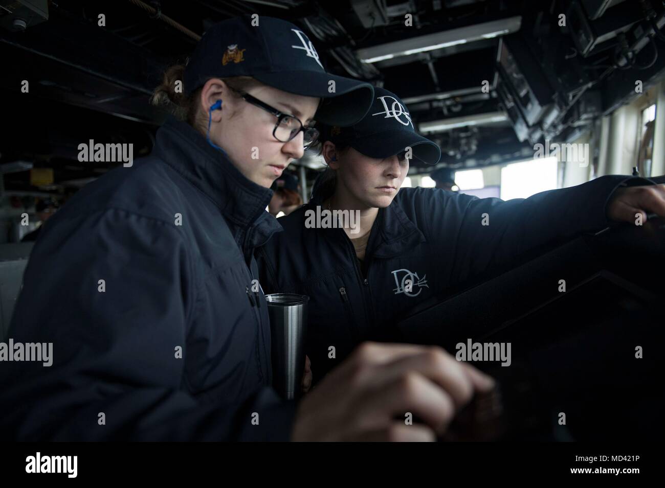 180315-N-KP948-076 MEDITERRANEAN SEA (March 15, 2018) Ensign Abigail ...