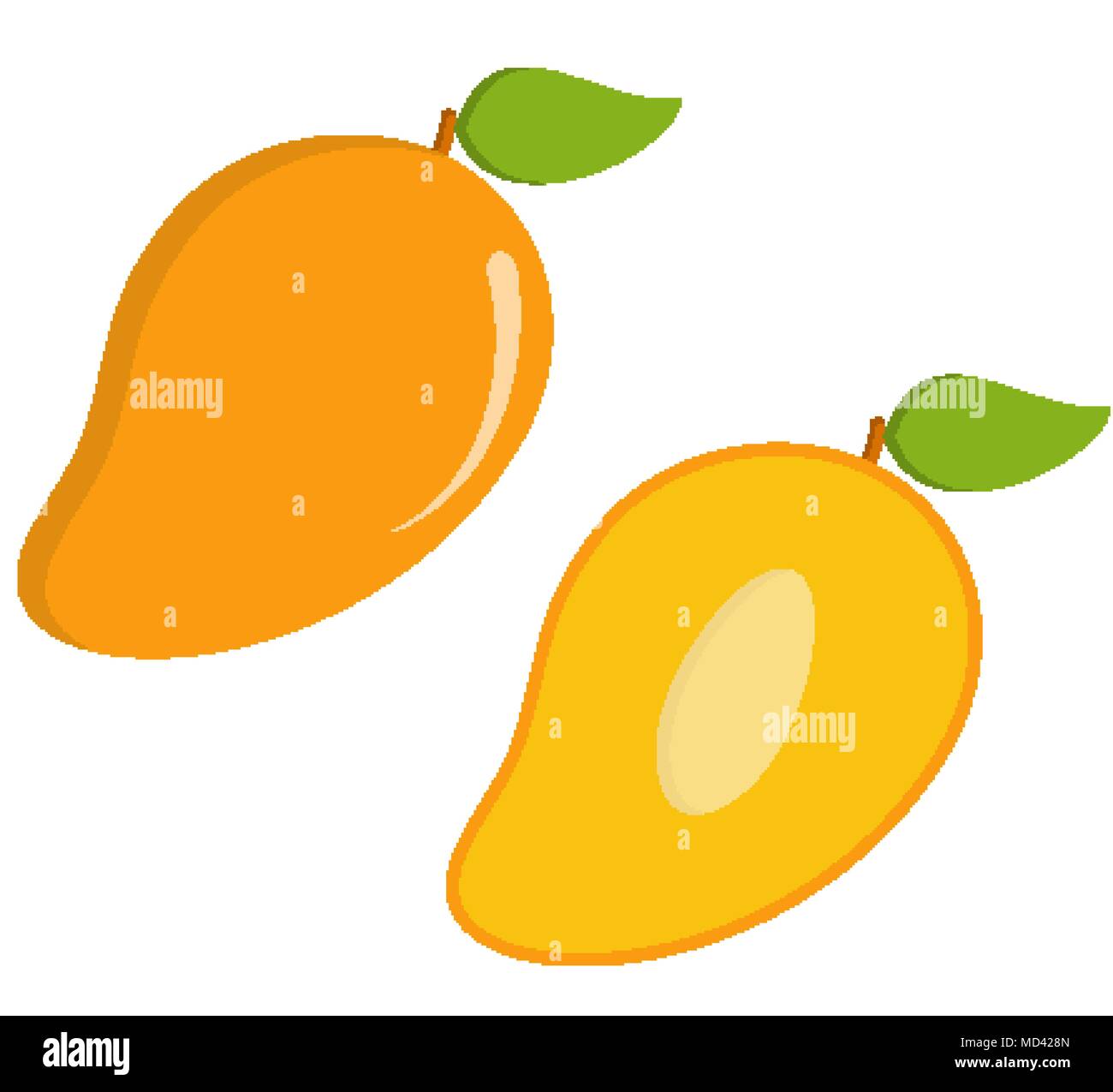 Inside mango Stock Vector Images - Alamy