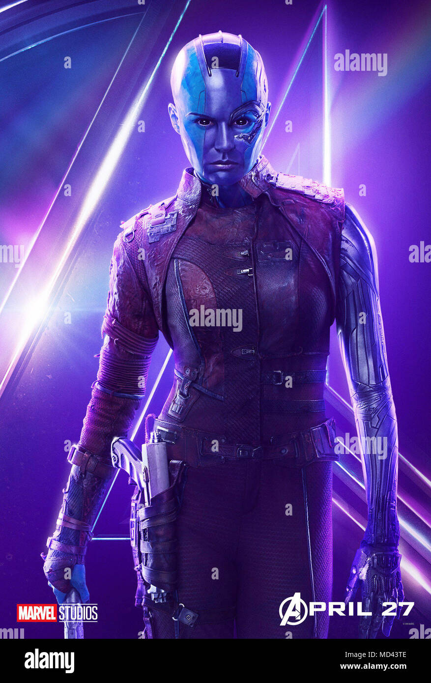 AVENGERS: INFINITY WAR, US character poster, Karen Gillan as Nebula ...