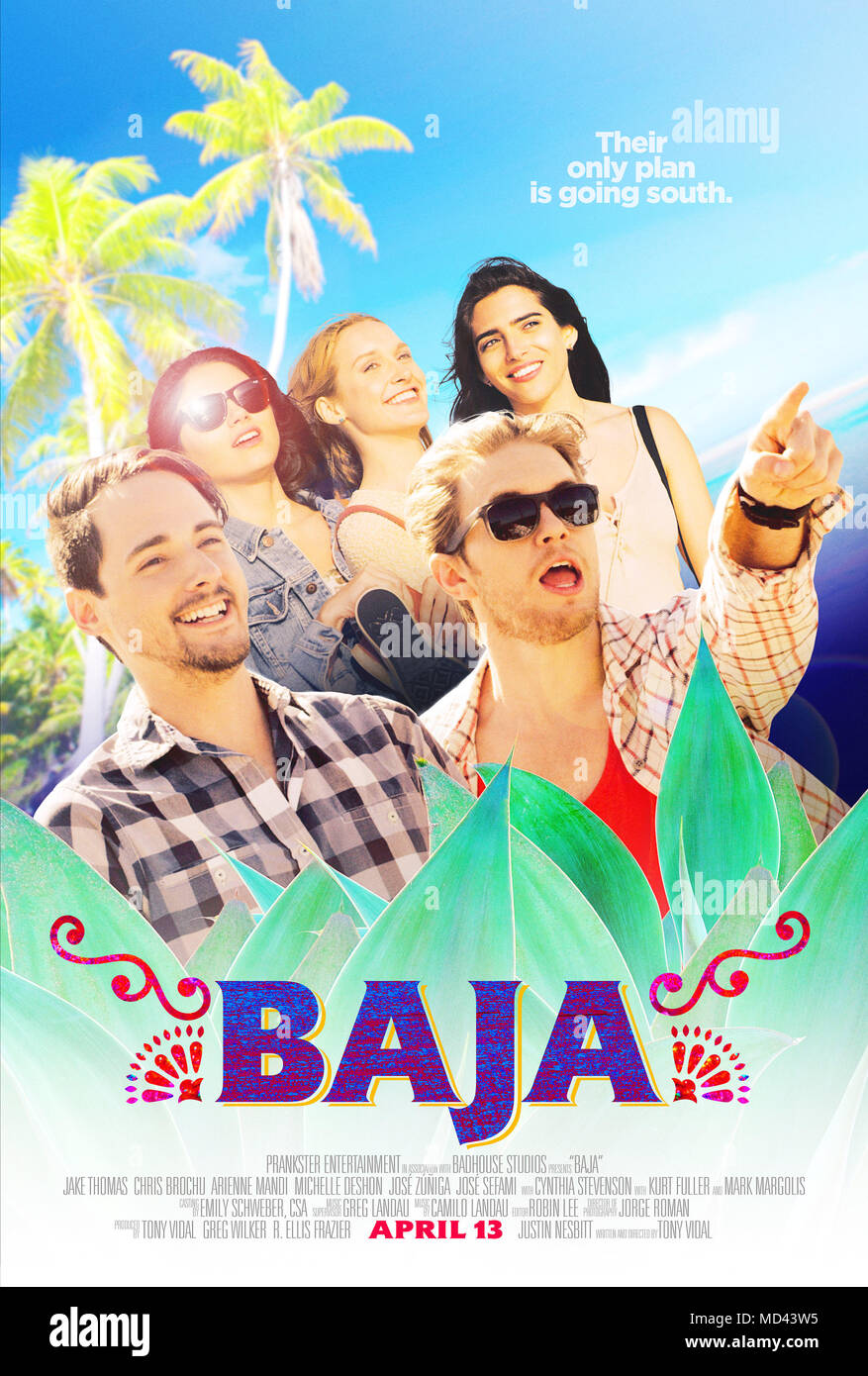 BAJA, poster, from left: Jake Thomas, Arienne Mandi, Michelle DeShon ...
