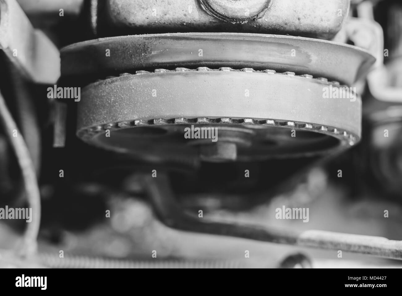 Timing belt engine old hi-res stock photography and images - Alamy