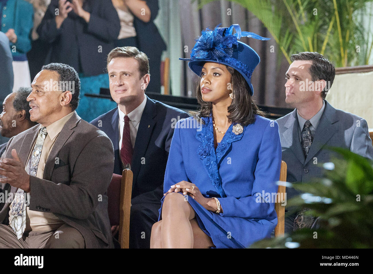 COME SUNDAY, Jason Segel (center left), Condola Rashad (blue), 2018. ph ...