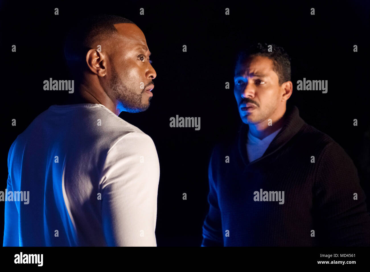 TRAFFIK, from left: Omar Epps, Laz Alonso, 2018. ph: Scott Everett White /© Codeblack Films ...