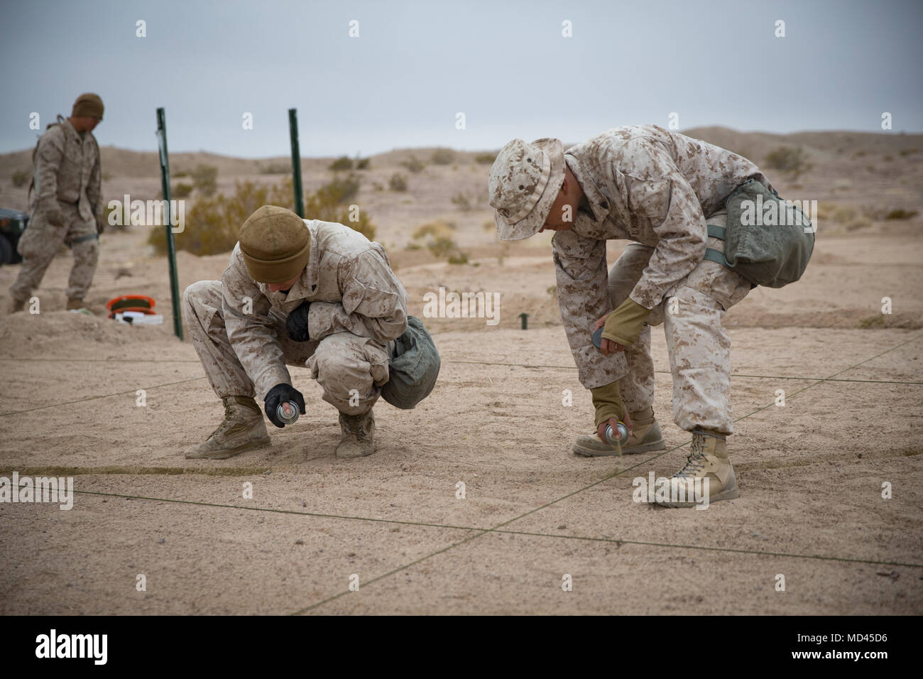 U.S. Marines with 1st Combat Engineer Battalion, 1st Marine Division ...