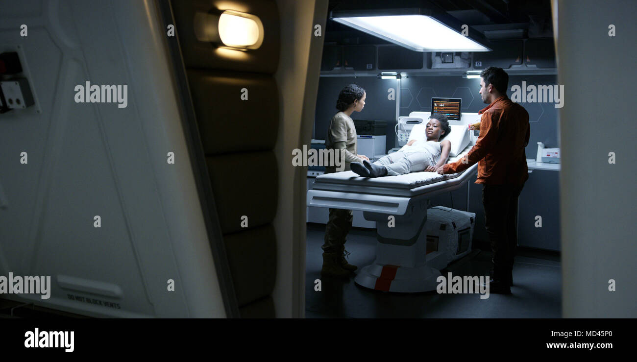 LOST IN SPACE, from left: Taylor Russell, Sibongile Mlambo, Ignacio ...