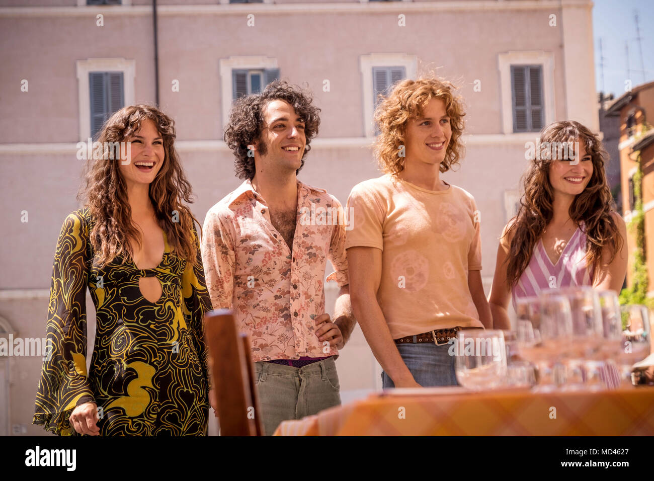 TRUST, from left: Sarah Bellini, Luca Tanganelli, Harris Dickinson ...