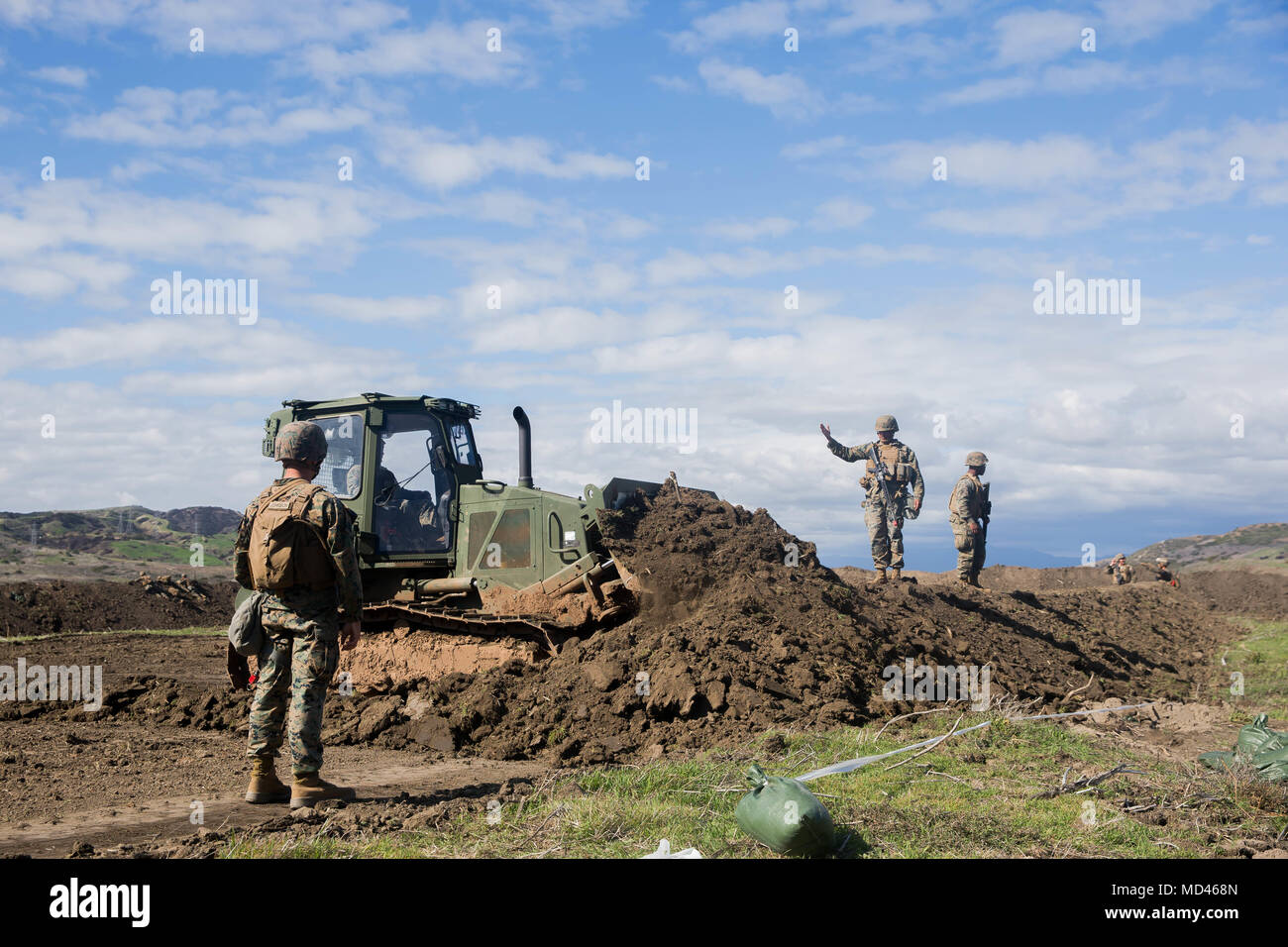 U.S. Marines with Bulk Fuel Company, 7th Engineer Support Battalion ...