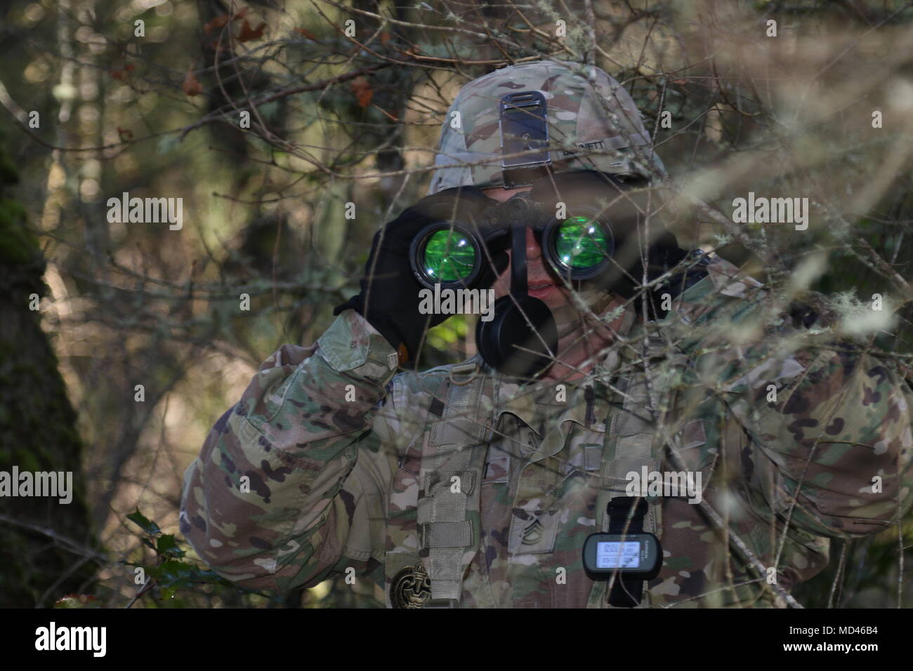 Sergeant 1st Class David Bennett, an infantryman with the 2-358th Armor ...