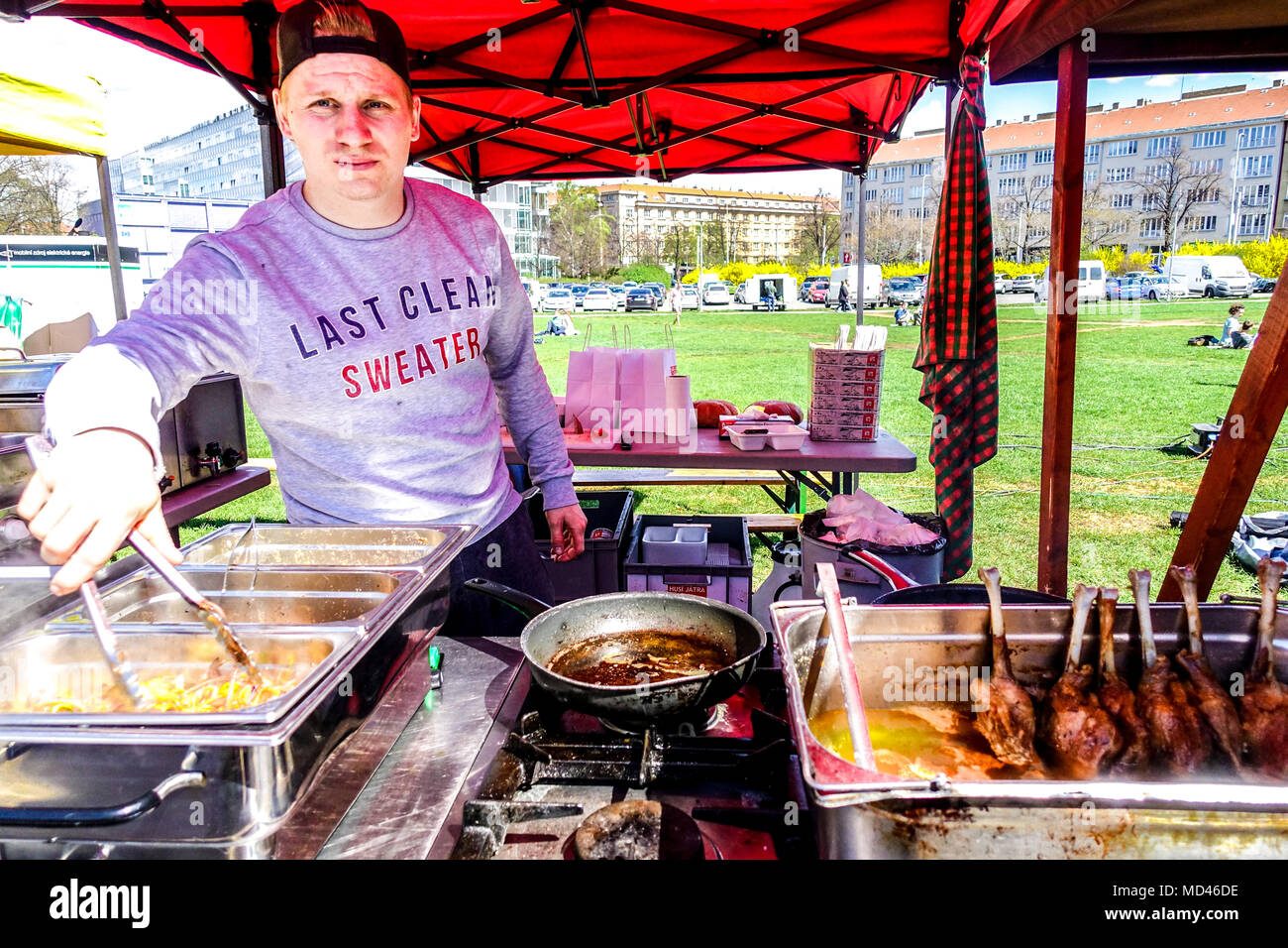 Prague food market hi-res stock photography and images - Alamy