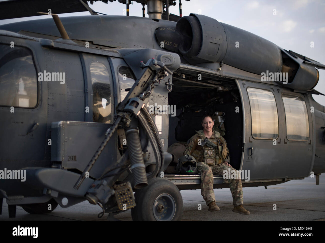U.S. Air Force Capt. Victoria Snow, HH-60G Pave Hawk pilot, assigned to ...