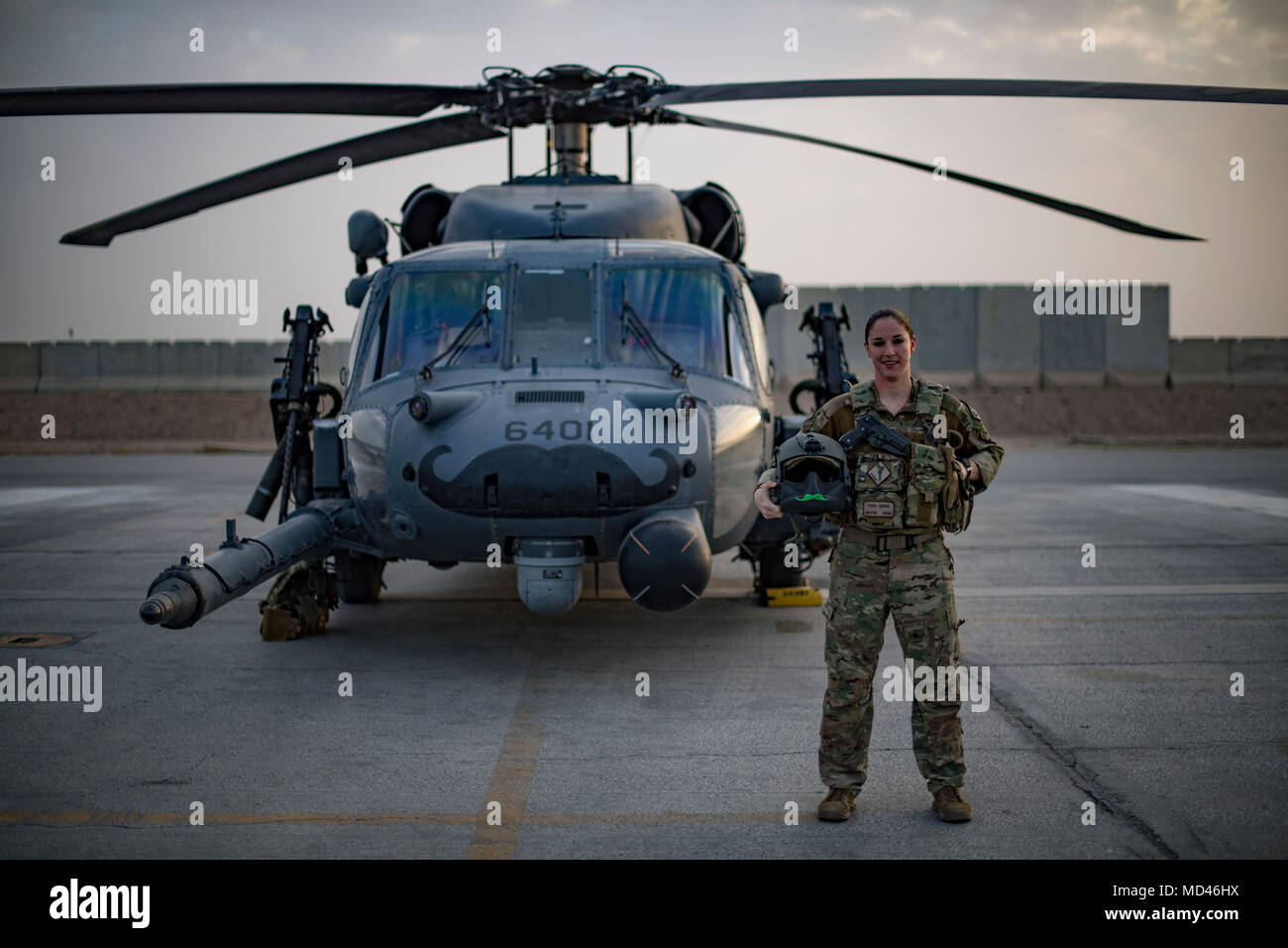 U.S. Air Force Capt. Victoria Snow, HH-60G Pave Hawk pilot, assigned to ...