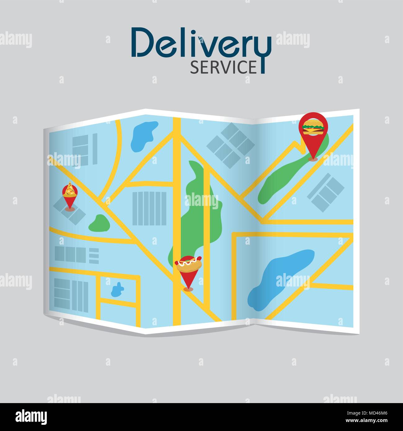 Food delivery service Stock Vector Image & Art - Alamy