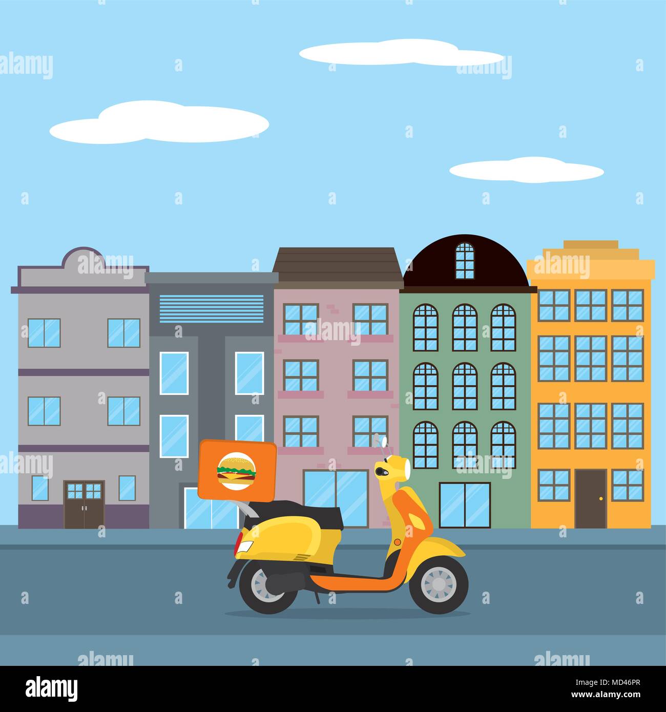 Food delivery service Stock Vector Image & Art - Alamy