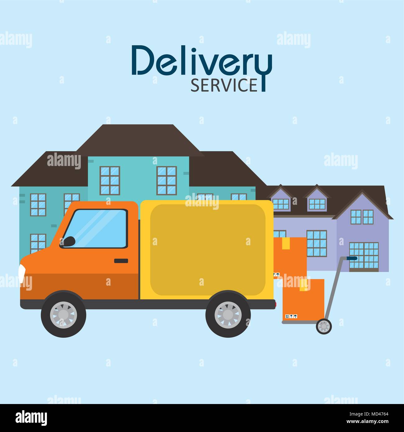 Delivery service concept Stock Vector Image & Art - Alamy