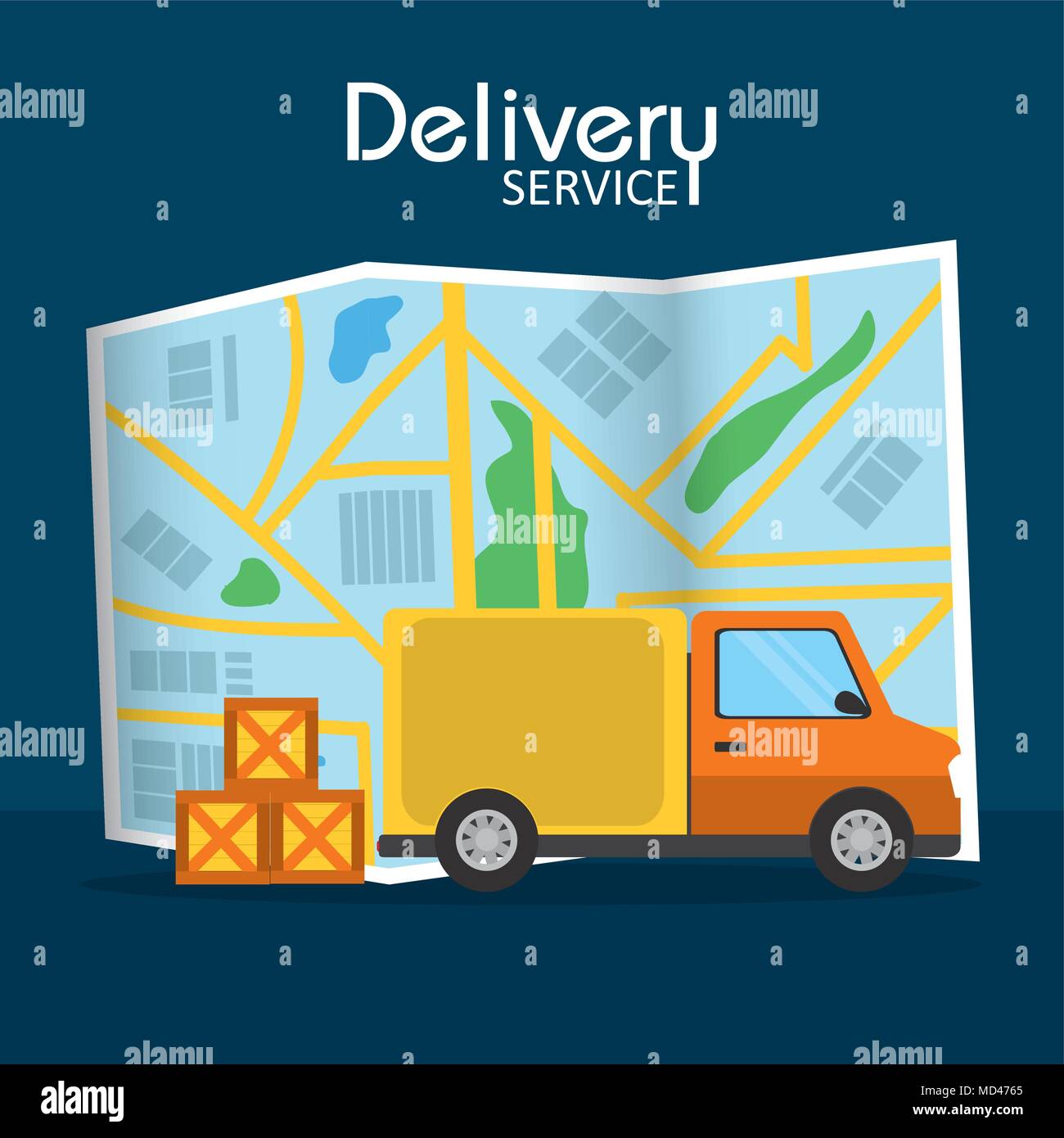 Delivery service concept Stock Vector Image & Art - Alamy