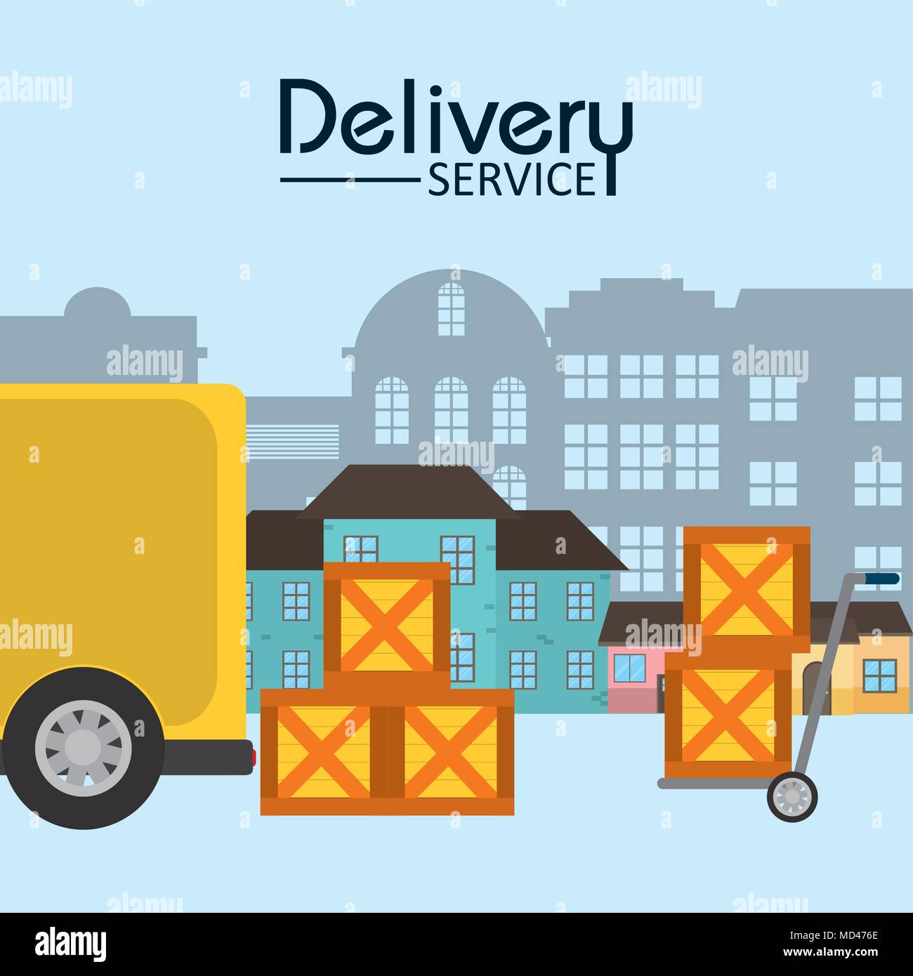 Delivery service concept Stock Vector Image & Art - Alamy
