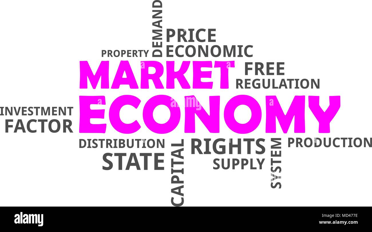 Economic system word cloud hi-res stock photography and images - Alamy
