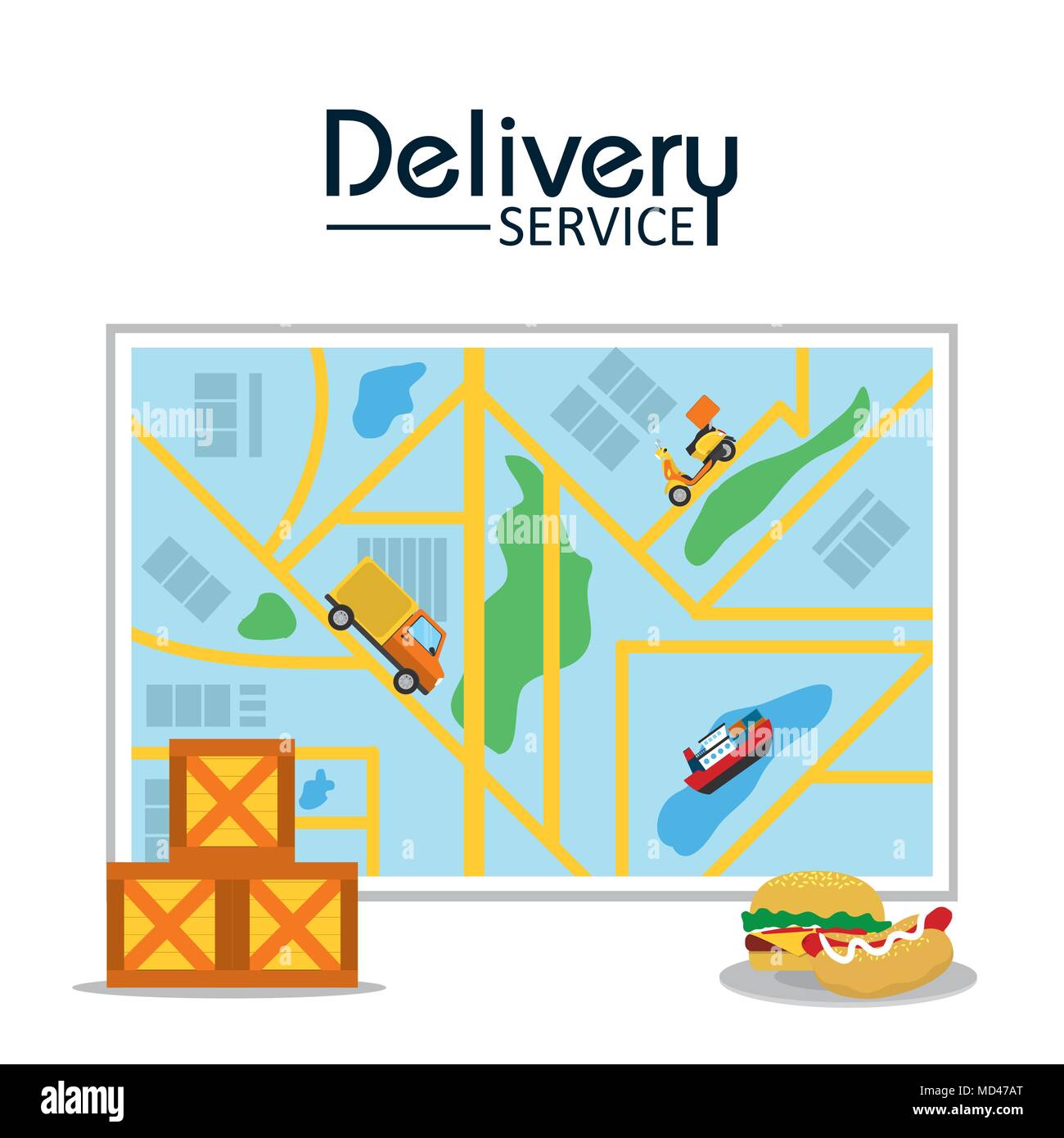 Maps service Stock Vector Images - Alamy
