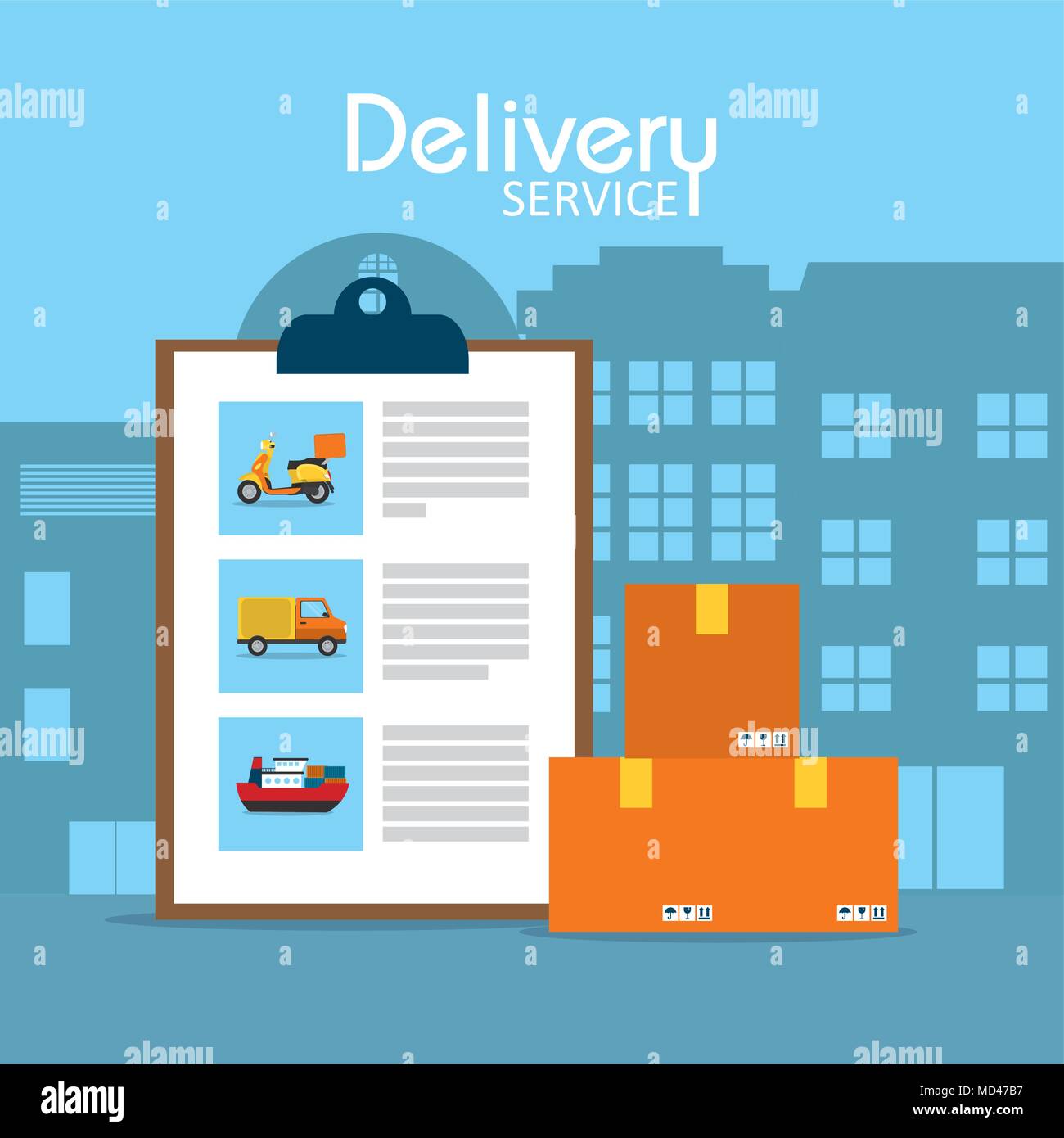 Delivery service concept Stock Vector Image & Art - Alamy