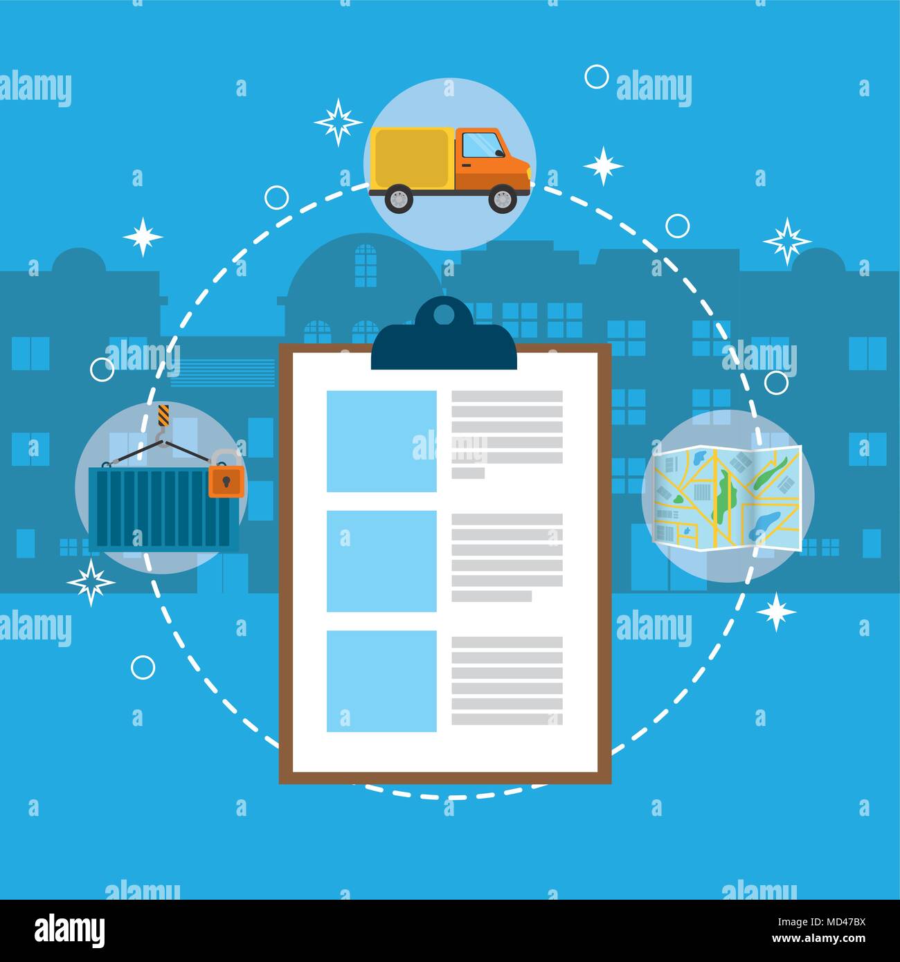Delivery service concept Stock Vector Image & Art - Alamy