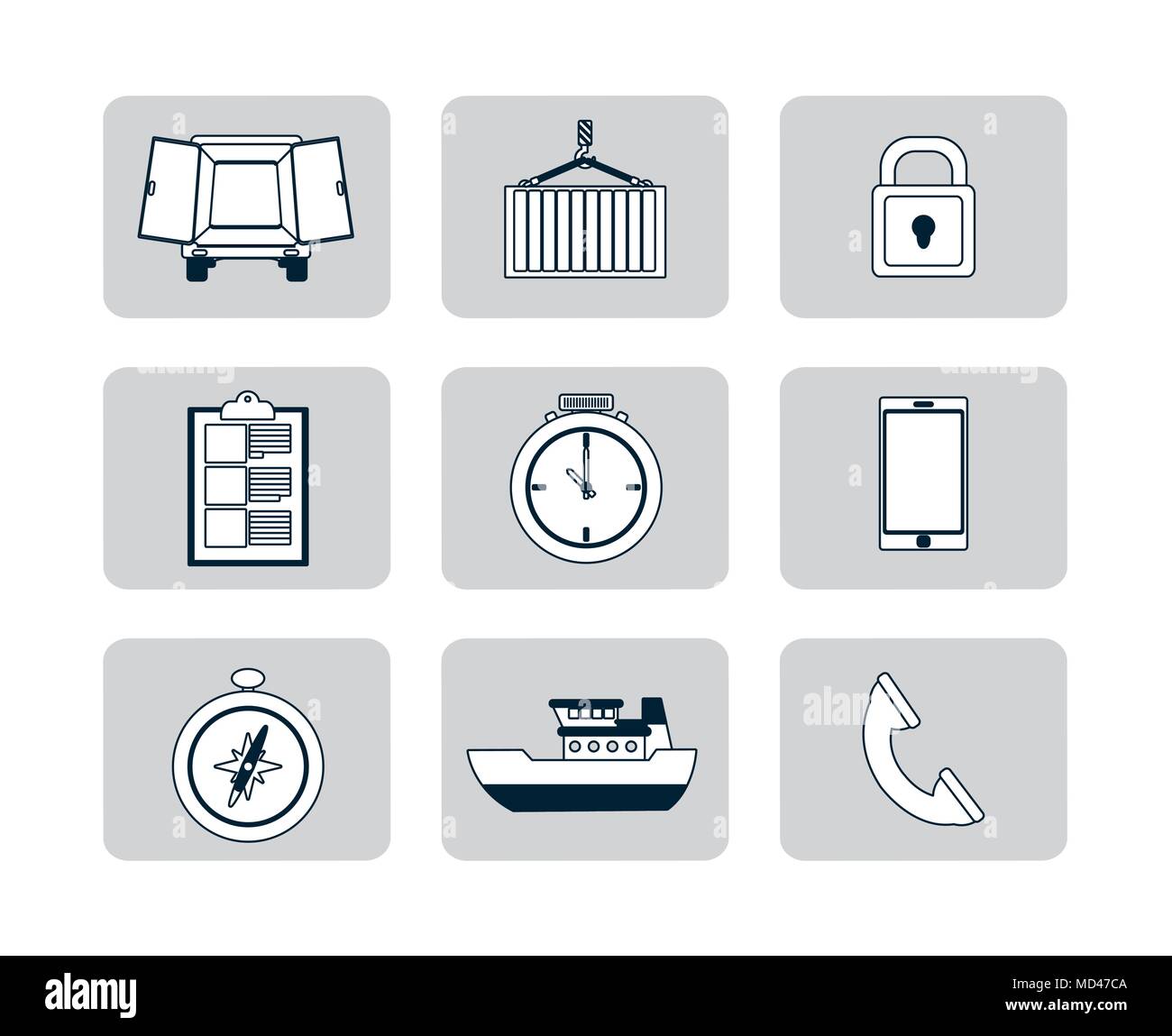 Set of delivery collection Stock Vector Image & Art - Alamy