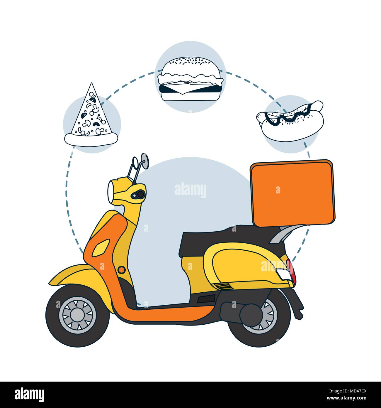 Food delivery service Stock Vector Image & Art - Alamy