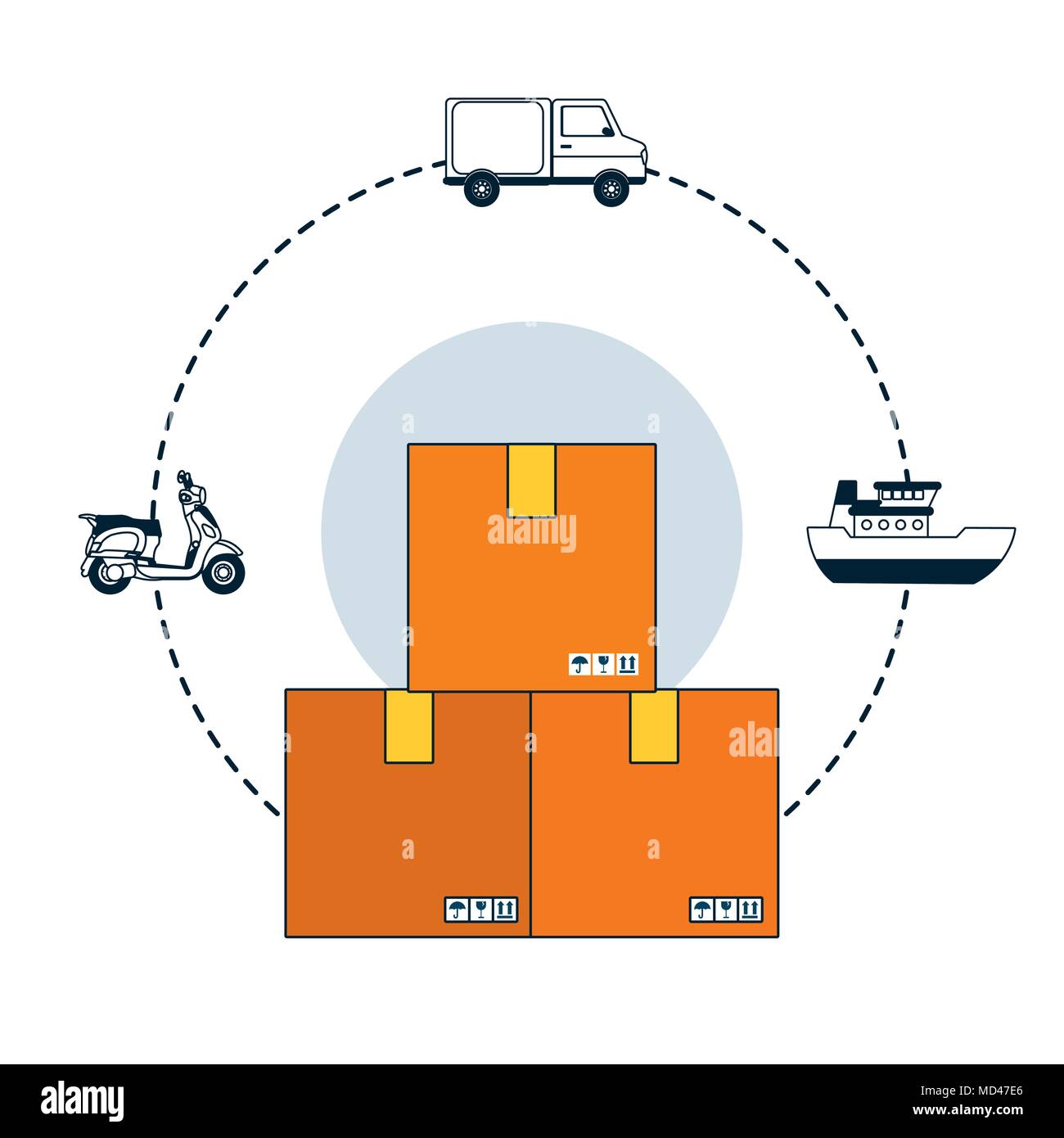 Delivery service concept Stock Vector Image & Art - Alamy