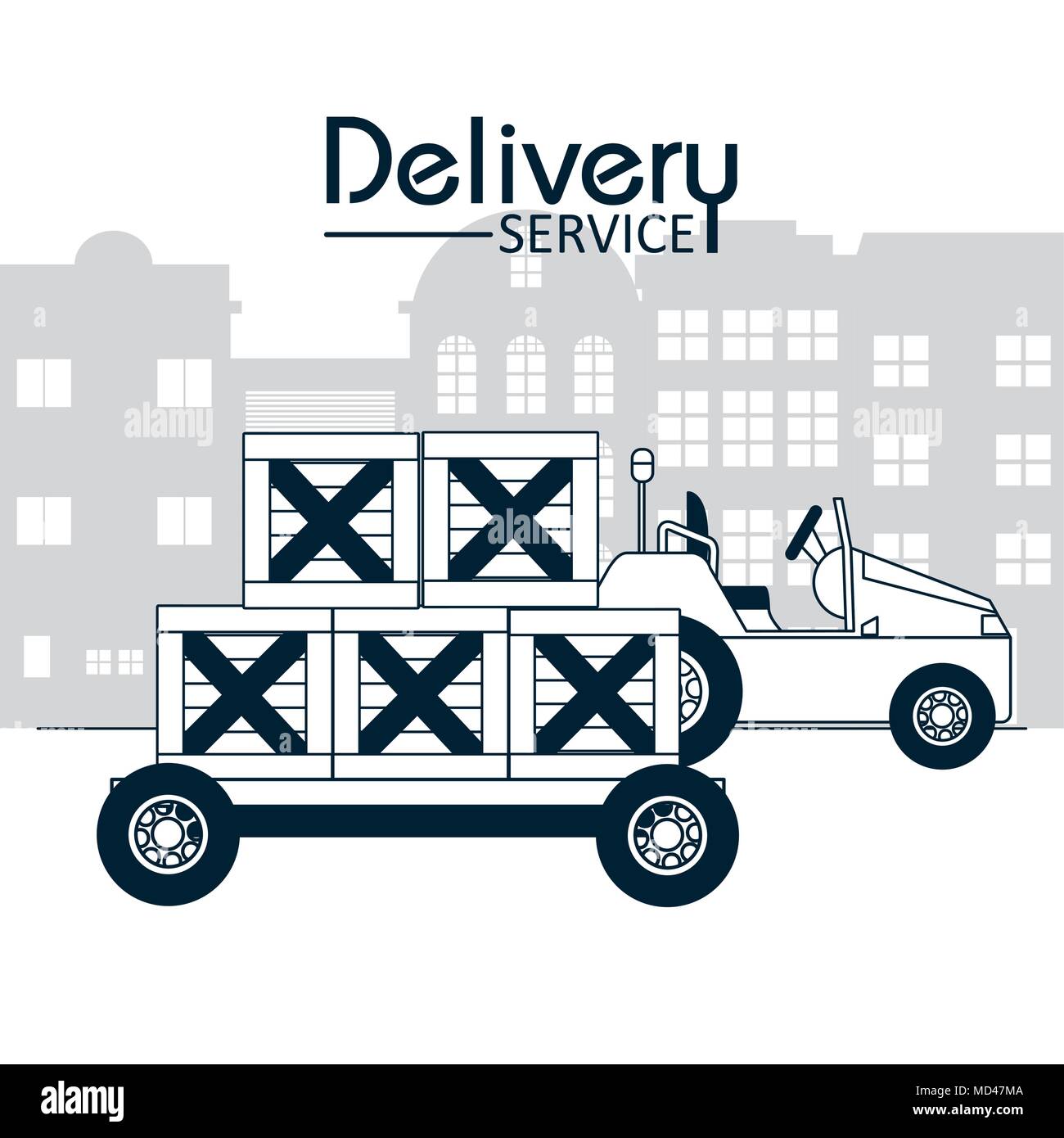 Delivery service concept Stock Vector Image & Art - Alamy