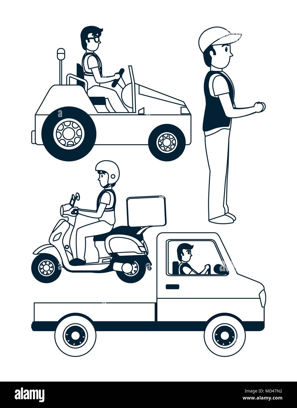 Delivery service concept Stock Vector Image & Art - Alamy