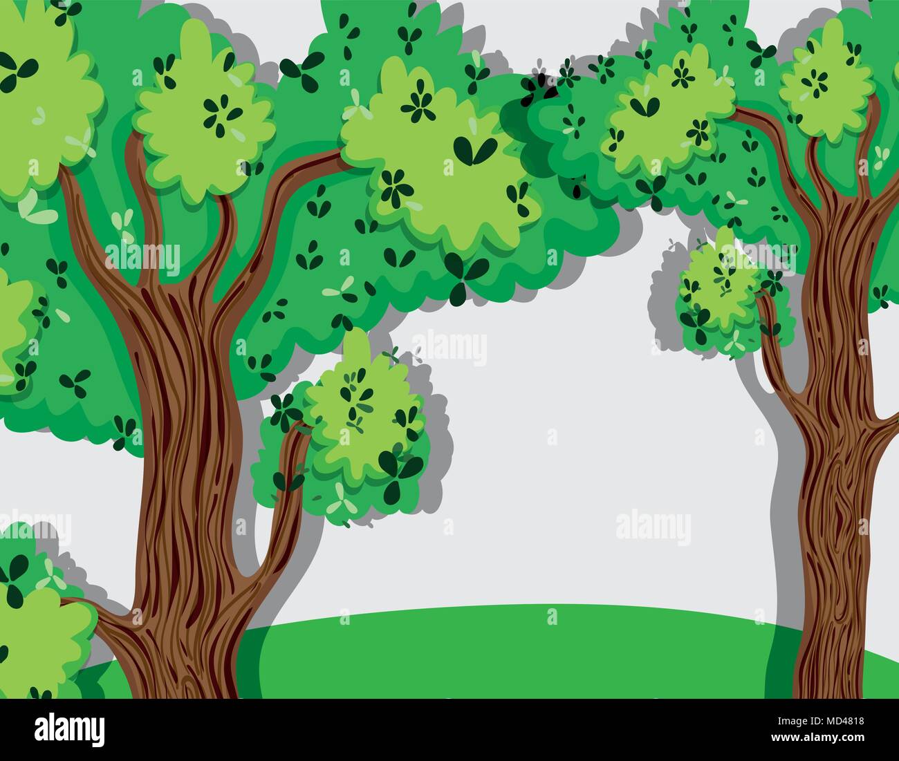 Beautiful forest scenery Stock Vector Image & Art - Alamy