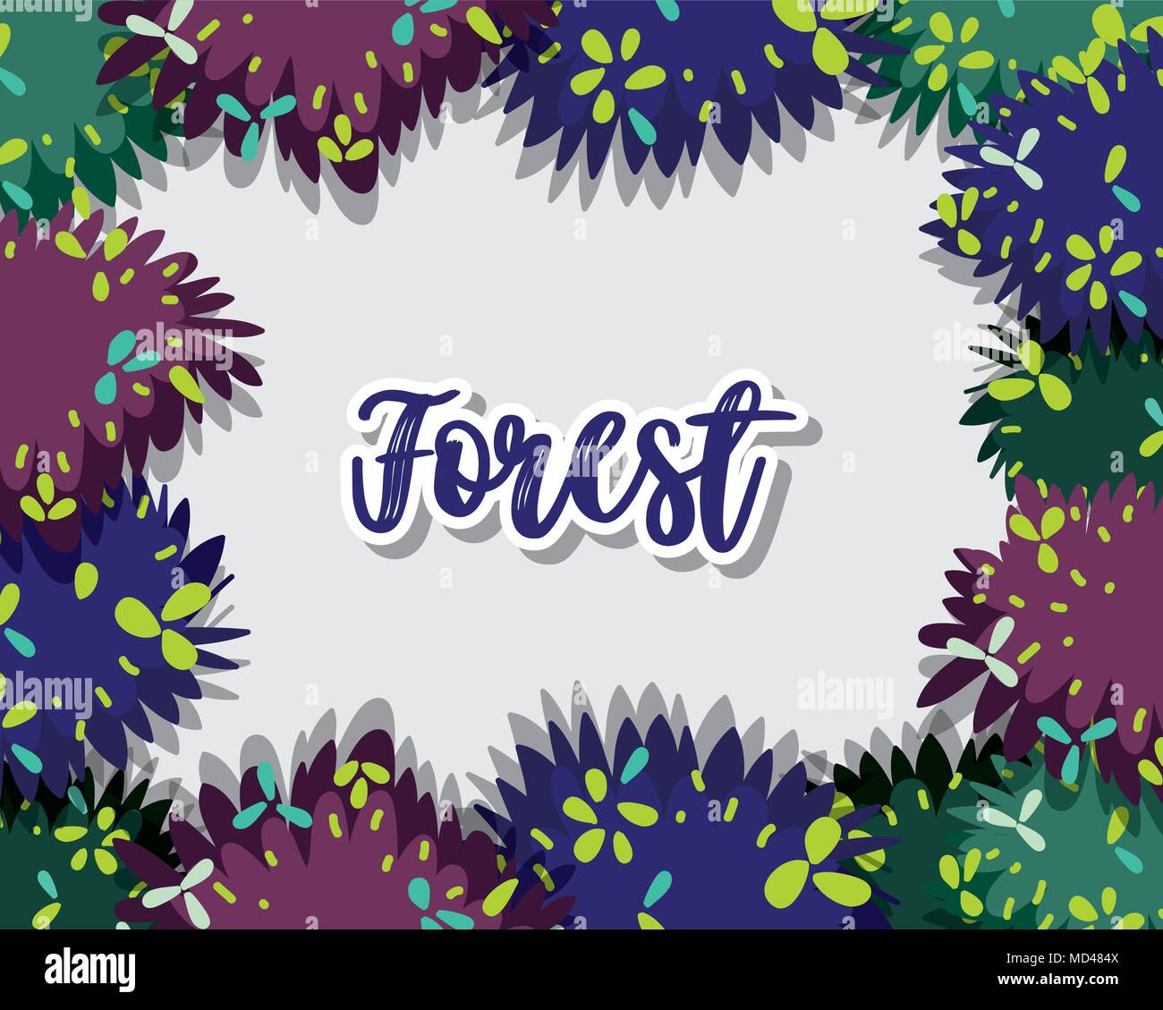 Forest decorative frame Stock Vector Image & Art - Alamy