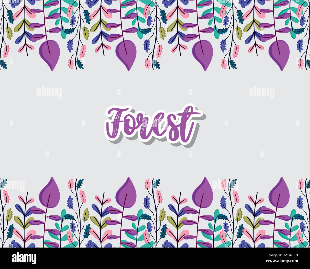 Wilderness natural frame Stock Vector Images - Alamy