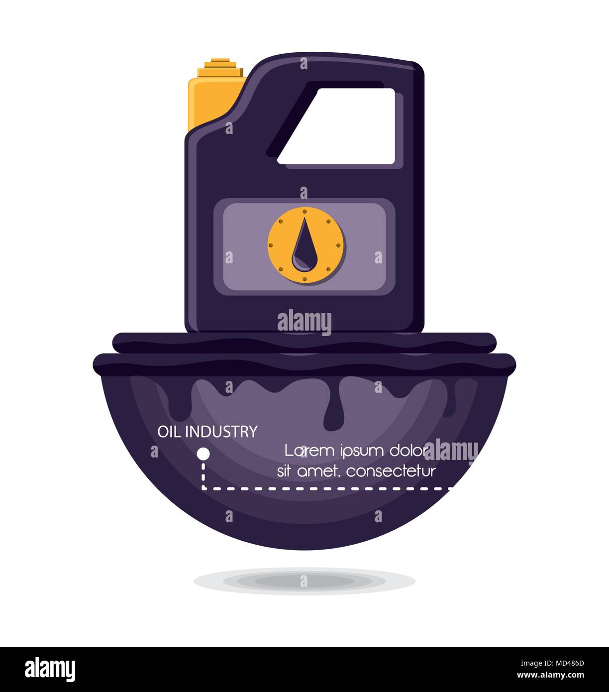 oil industry with gallon vector illustration design Stock Vector Image ...