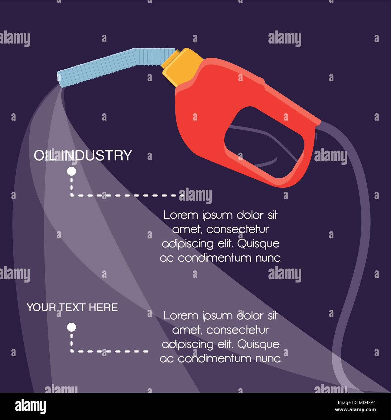 oil pump with gun station service vector illustration design Stock ...