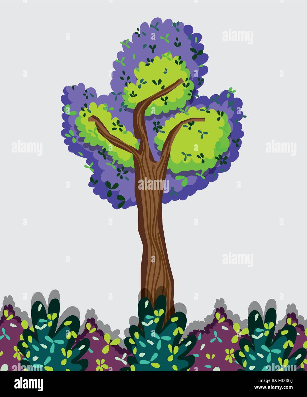 Tree forest isolated Stock Vector Image & Art - Alamy