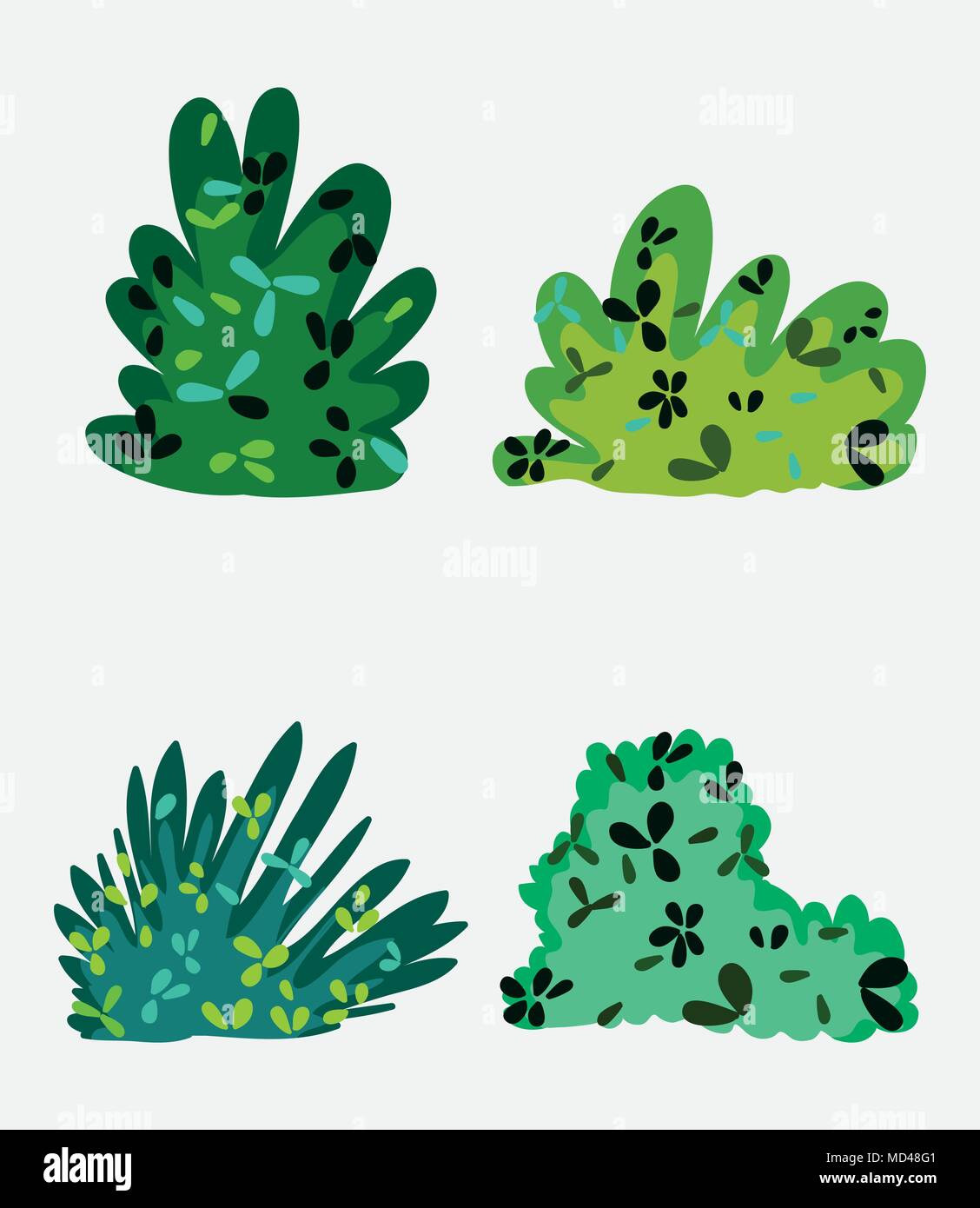 Set of bushes Stock Vector Image & Art - Alamy