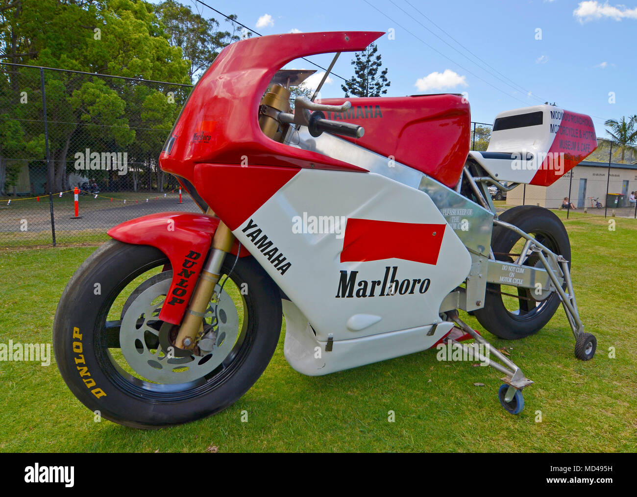 triple scale version of a YZR500 Yamaha used to attract attention to ...