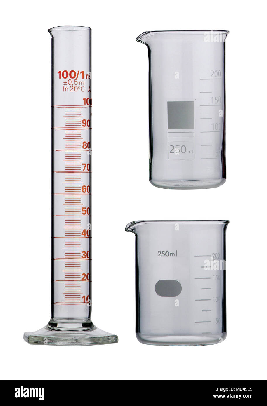 Lab. Laboratory glassware set on background Stock Photo - Alamy